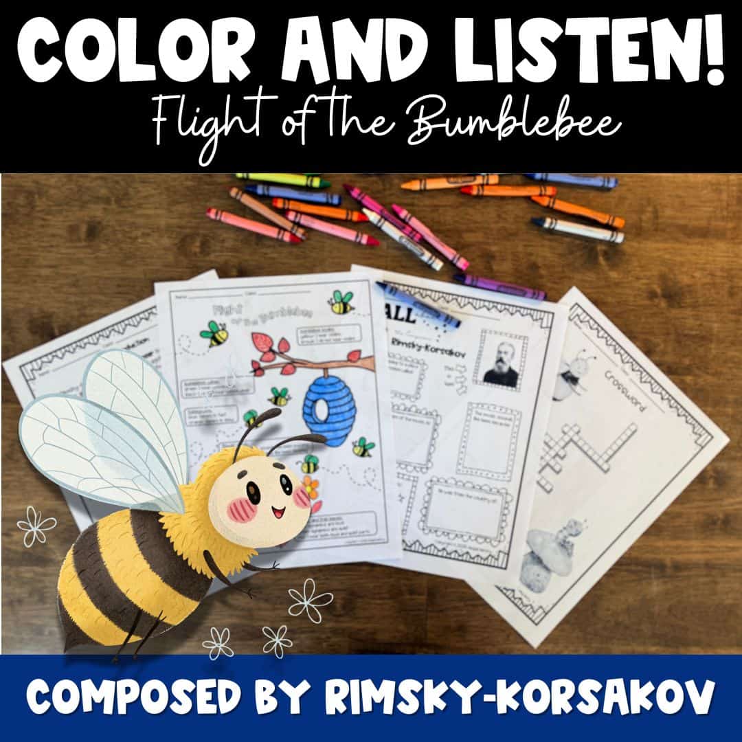 Flight of the Bumblebee Music Listening Activity Fun - Wildflower Music ...